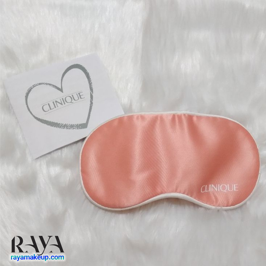 چشم بند کلینیک Clinique Sleep Mask (Clinique Plush Pink Satin White ...
