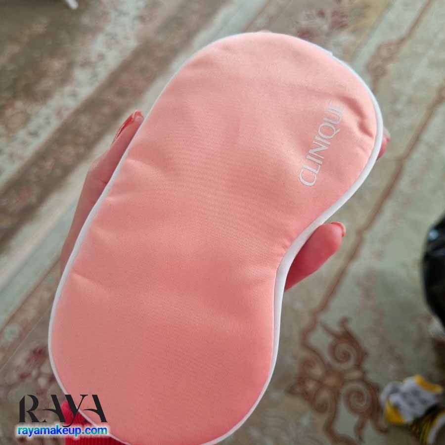 چشم بند کلینیک Clinique Sleep Mask (Clinique Plush Pink Satin White ...